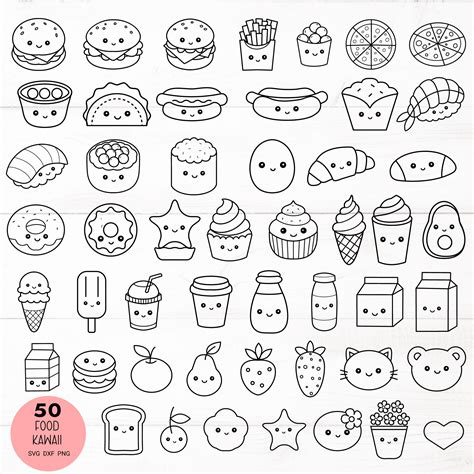 Cute Kawaii Food Drawings Easy