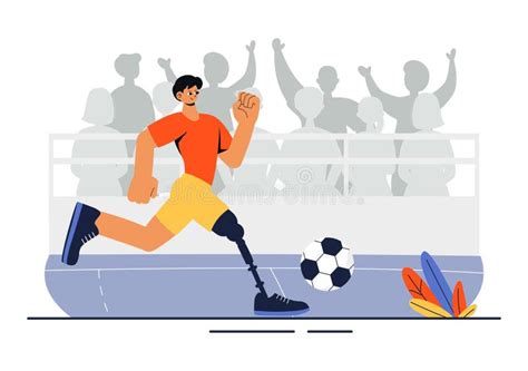 Sports For Disabled People Vector Illustration Featuring Sports
