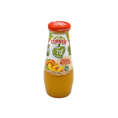 Compal Juice Peach 200 Ml Glass Doce Recanto Café