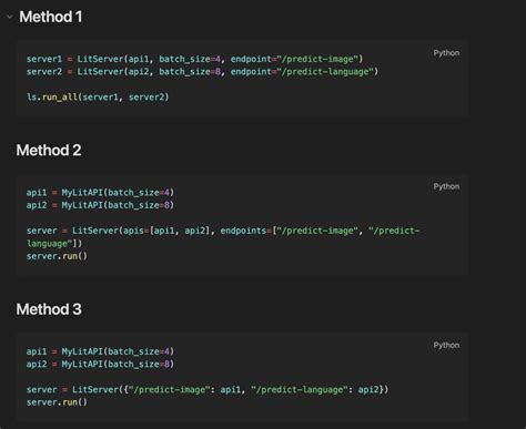 to serve multiple ai endpoints using the same server which style would