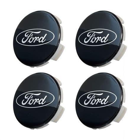 Ford Truck Suv Black And Chrome Wheel Center Cap Kit For