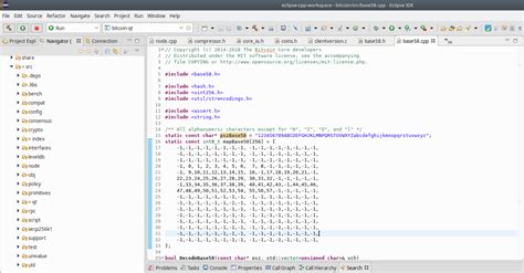 Base58cpp Commented Bitcoin Source Code