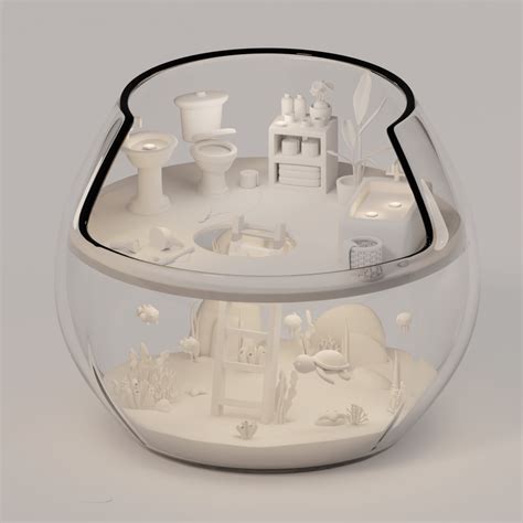 Fishbowl Bathroom On Behance
