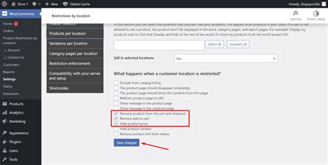 Woocommerce Restrict Products By Shipping Or Billing Country