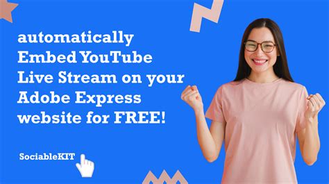 How To Automatically Embed Youtube Live Stream On Your Adobe Express Website For Free