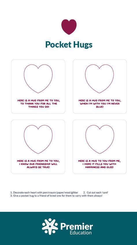 Pocket Hug Poem Printable