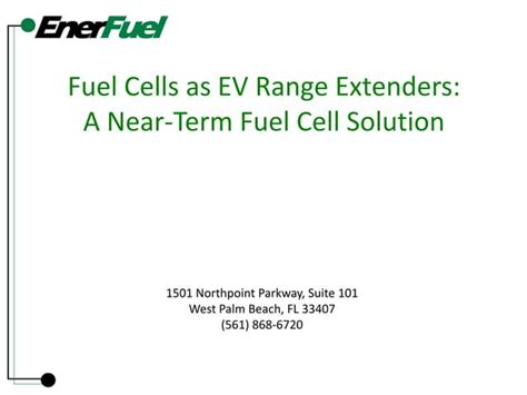 Enerfuel Ev Range Extender Pptx