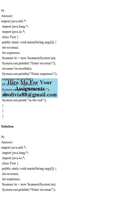 9 answerimport java util import java lang import java pdf