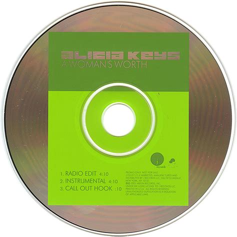 Car Tula Cd De Alicia Keys A Womans Worth Cd Single Portada