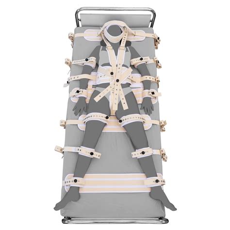 Shop Klinik Bondage 15 Point Restraints Bed Bondage Set White Bed