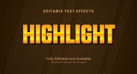 Premium Vector Highlight Text Effect
