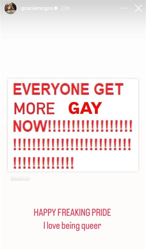 Gracie Mcgraw Sends Very Clear Message About Her Sexuality