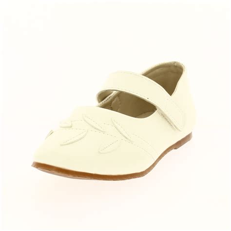 Fun Souls Girls Casual Ballerina Shoes White Dsi Footcandy
