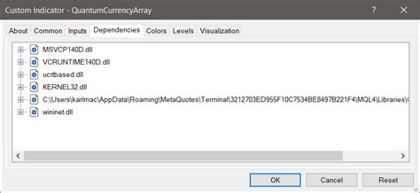 configuring the currency array indicator for mt4 quantum trading