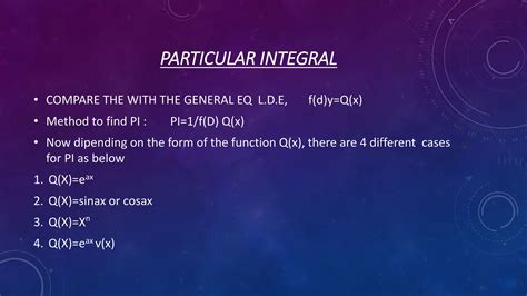 Methods To Solve Linear Ordinary Differential Equation With Constant