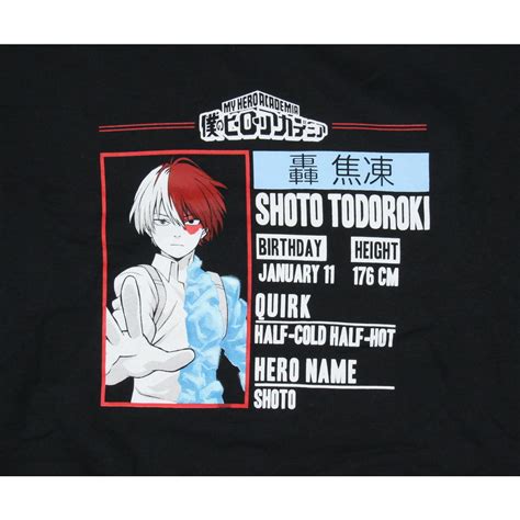 Seven Times Six My Hero Academia Mens Shoto Todoroki Character Pullover Sweatshirt