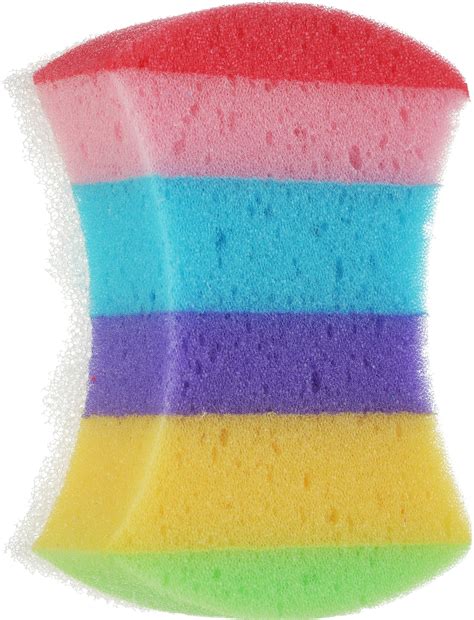 Ocean Bath And Massage Sponge Rainbow Multicolored Variant 16 Makeup