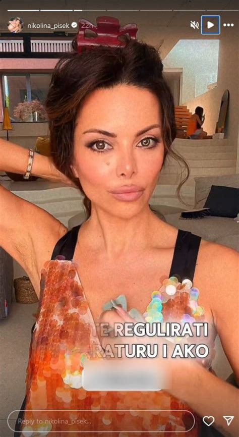 Nikolina Pišek Pokazala Dlake Ispod Pazuha