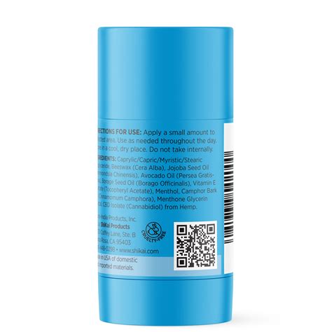 Shikai Products Double Strength Cbd Balm With Menthol 425mg Cbd