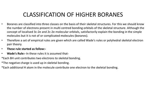 Metal Cluster Higher Boranes Pptx