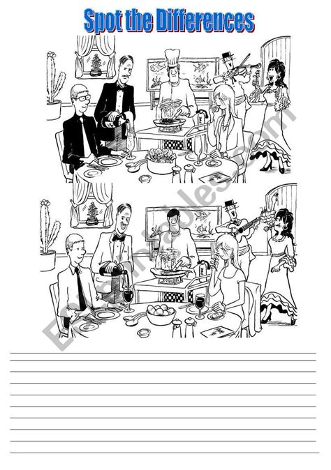 Spot The Differences Present Continuous Esl Worksheet By Gorillazgirl