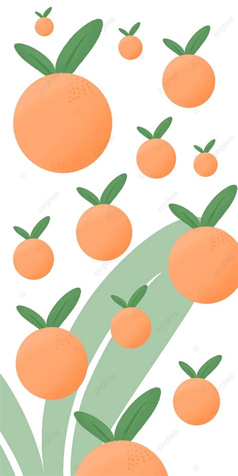 Cute Orange Pattern Mobile Wallpaper Background Wallpaper Image For Free Download Pngtree