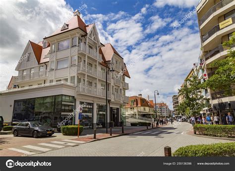Seaside Resort Knokke Heist Belgium Street Of City Stock Editorial