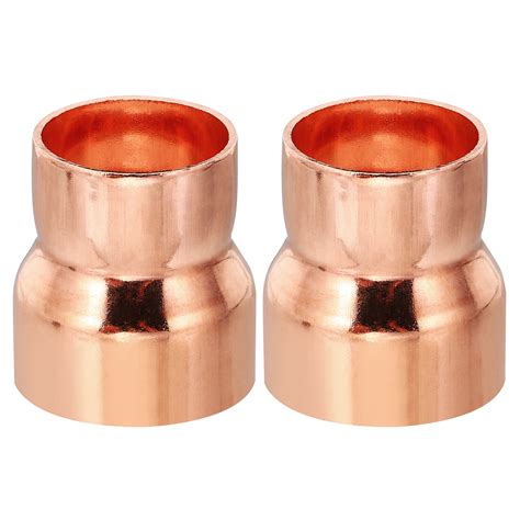 Uxcell 1 38 To 1 14 Id Copper Reducer 2pcs Copper Reducing