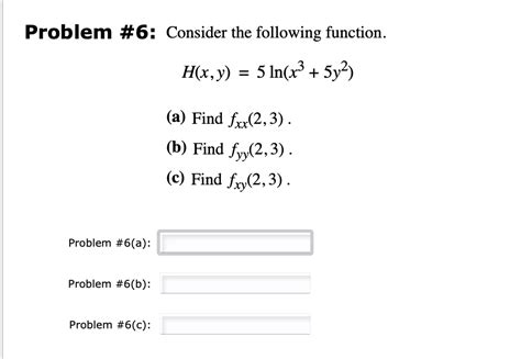 Solved Problem 6 Consider The Following