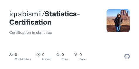 Github Iqrabismiistatistics Certification Certification In Statistics