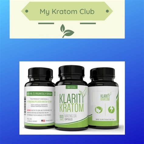 Buy Klarity Maeng Da Kratom Capsules Online Free Us Shipping