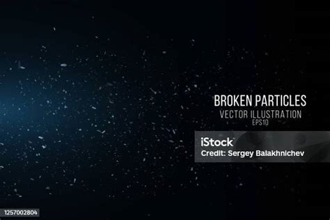 Efek Pecah Kaca Dengan Partikel Kecil Terisolasi Pada Latar Belakang