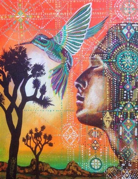 Shamanic Messenger Of Wakan Tanka Sacred Art Goddess Art Spirited Art