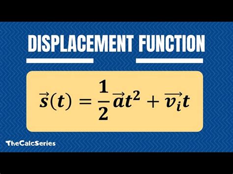 Displacement Velocity Time Formula