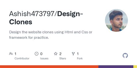 GitHub Ashish Design Clones Design The Website Clones Using Html And Css Or Framework