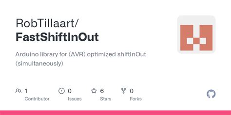 FastShiftInOut Examples FastShiftInOut Demo FastShiftInOut Demo Ino At Master RobTillaart