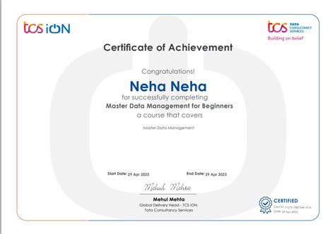 Datamanagement Lifelonglearner Masterdatamanagement Neha Pandey