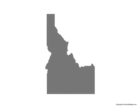 Printable Map Of Idaho With Counties And Cities Free Usa Maps