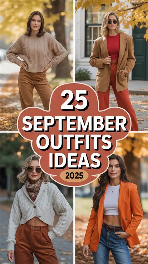 September Outfits Ideas 2025 For Women Casual Fall Inspo