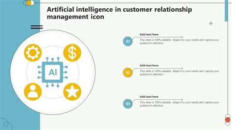 Artificial Intelligence In Customer Relationship Management Icon Ppt Sample