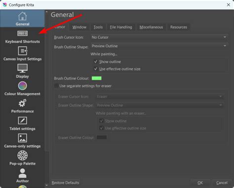 Essential Shortcuts For Krita On Windows Cheat Sheet