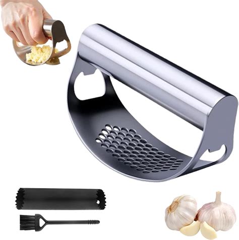 Stainless Steel Garlic Press Rocker 2026 New Heavy Duty
