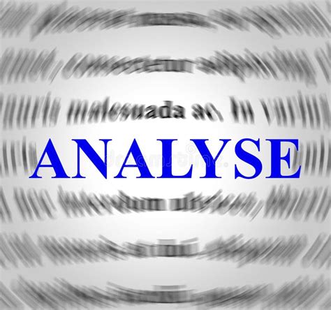 Analyse Definition Represents Data Analytics And Analysis Stock