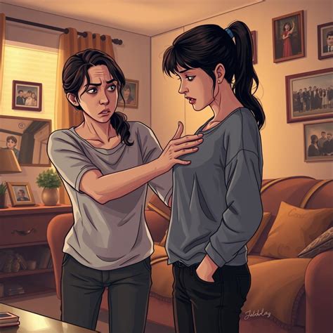 Confrontation At Home A Mother Daughter Moment
