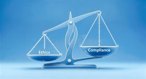 Business Ethics And Compliance Concept With Scales Of Justice Balancing