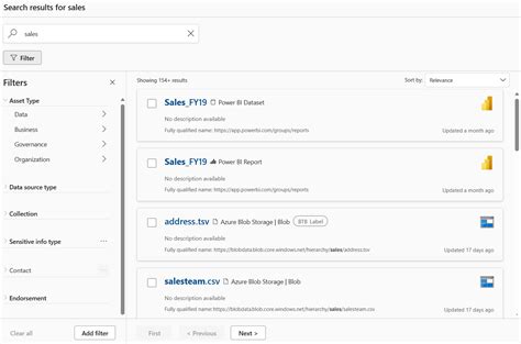 search the unified catalog microsoft learn