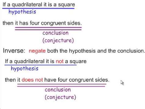 Geometry Ch 22 Conditional Statements Youtube