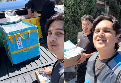 ¿dejó La Música Régulo Caro Se Vuelve Viral Tras Aparecer Repartiendo