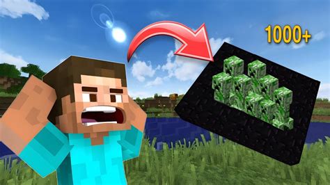 I Jumped In 1000 Creeper Pool Youtube