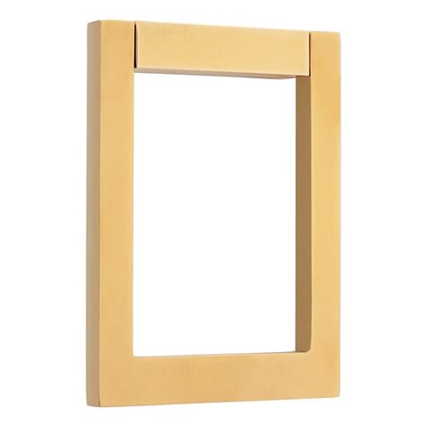 Estate Door Accessories Collection Contemporary Square Loop Door Knocker In Pvd Lifetime Satin